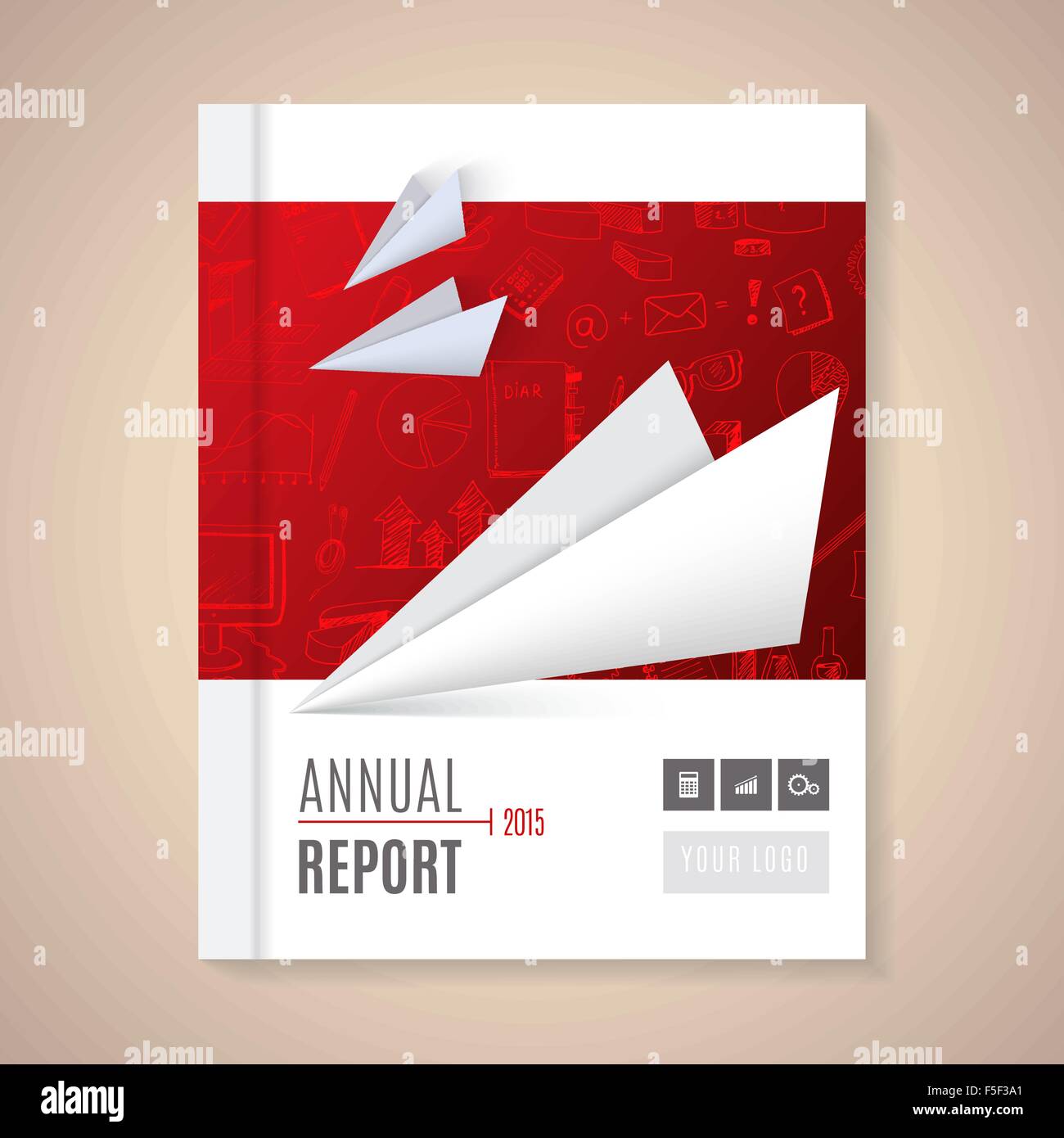 Annual Report Cover vector illustration Stock Vector Image & Art - Alamy