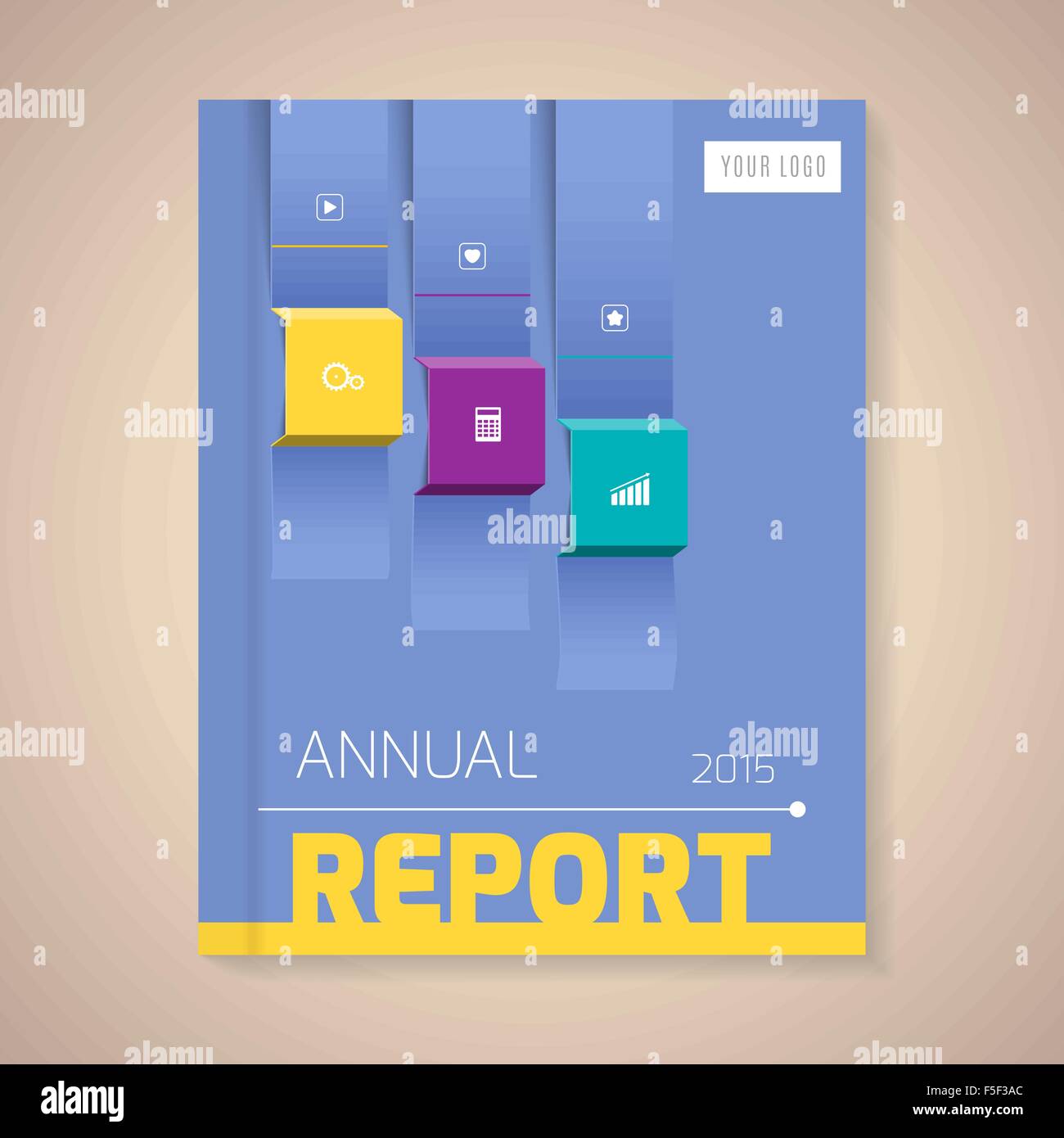 Annual Report Cover vector illustration Stock Vector Image & Art - Alamy
