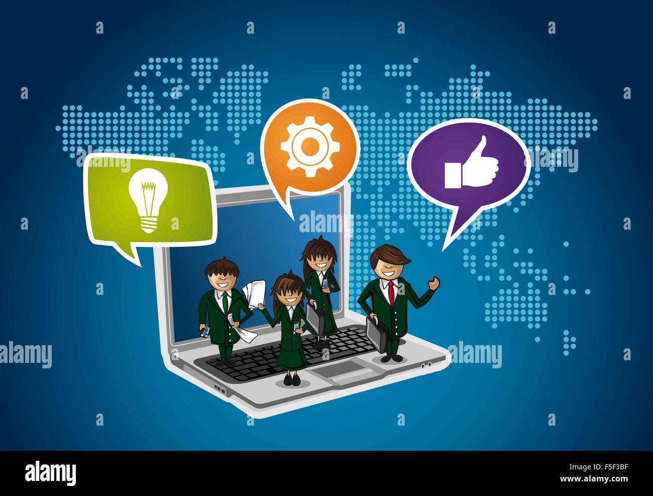 Business networking vectors hi-res stock photography and images - Alamy