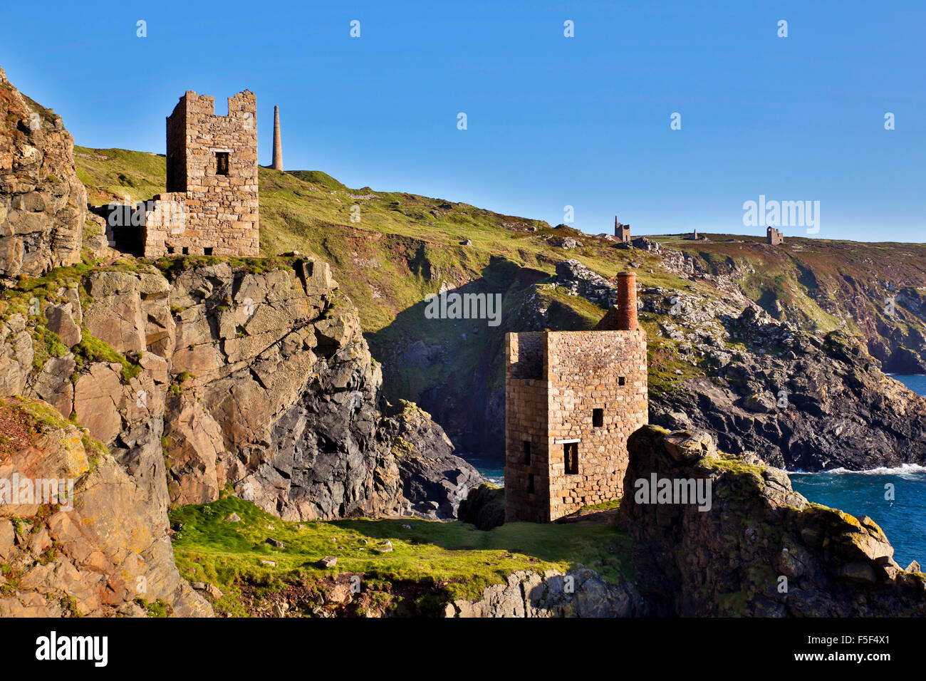 Botallack; The Crowns Engine Houses; Cornwall; UK Stock Photo - Alamy
