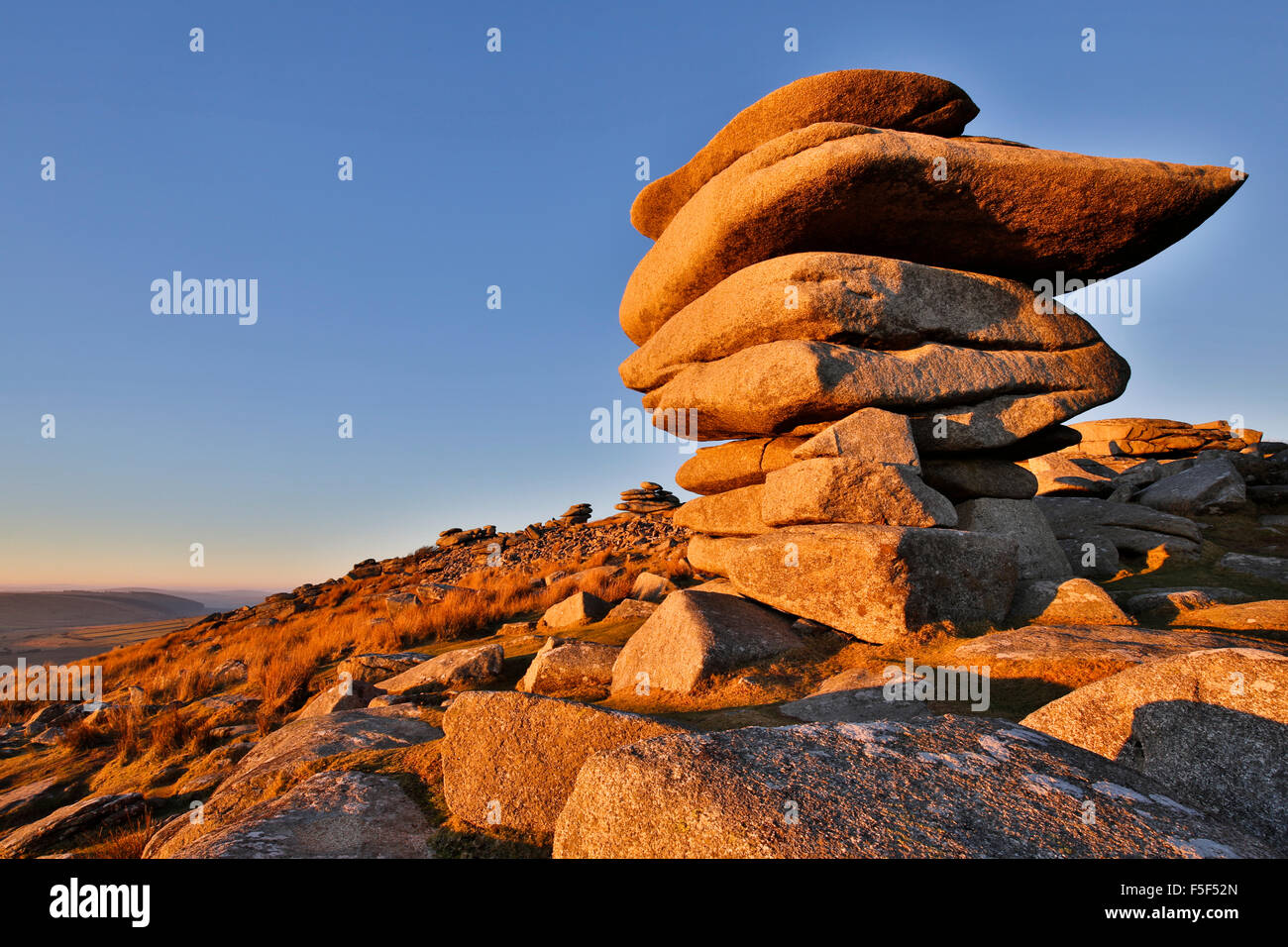 Cheesewring; Sunset; Bodmin Moor; Cornwall; UK Stock Photo - Alamy