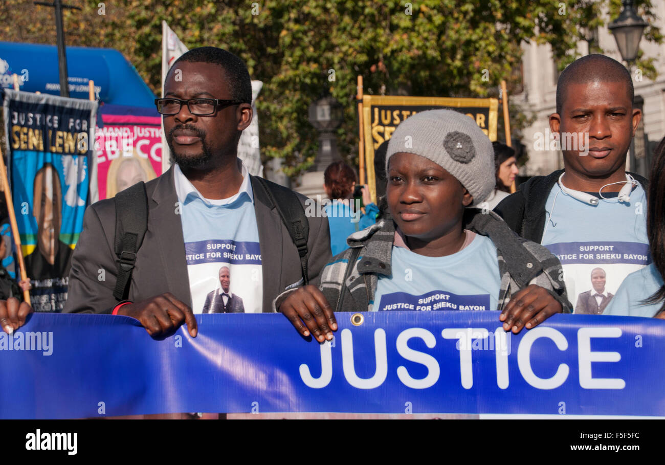 Friends and families of those who Died in Police Custody march through ...