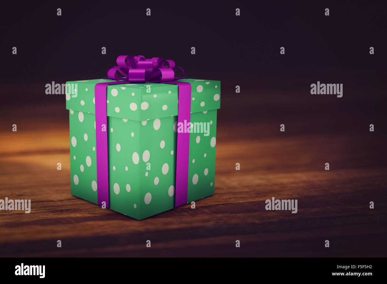 Present with green ribbon hi-res stock photography and images - Alamy