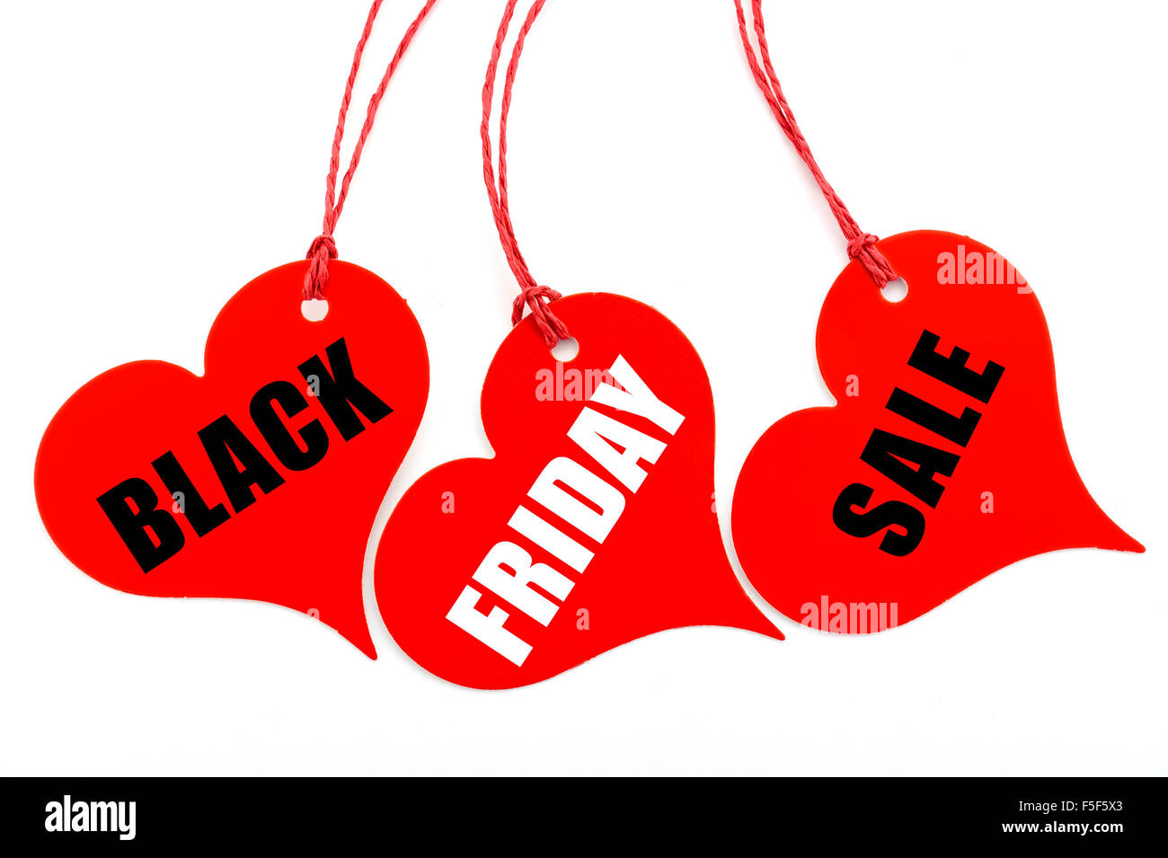 Red Heart shaped Sales Promotion Tag Tickets against a white background ...