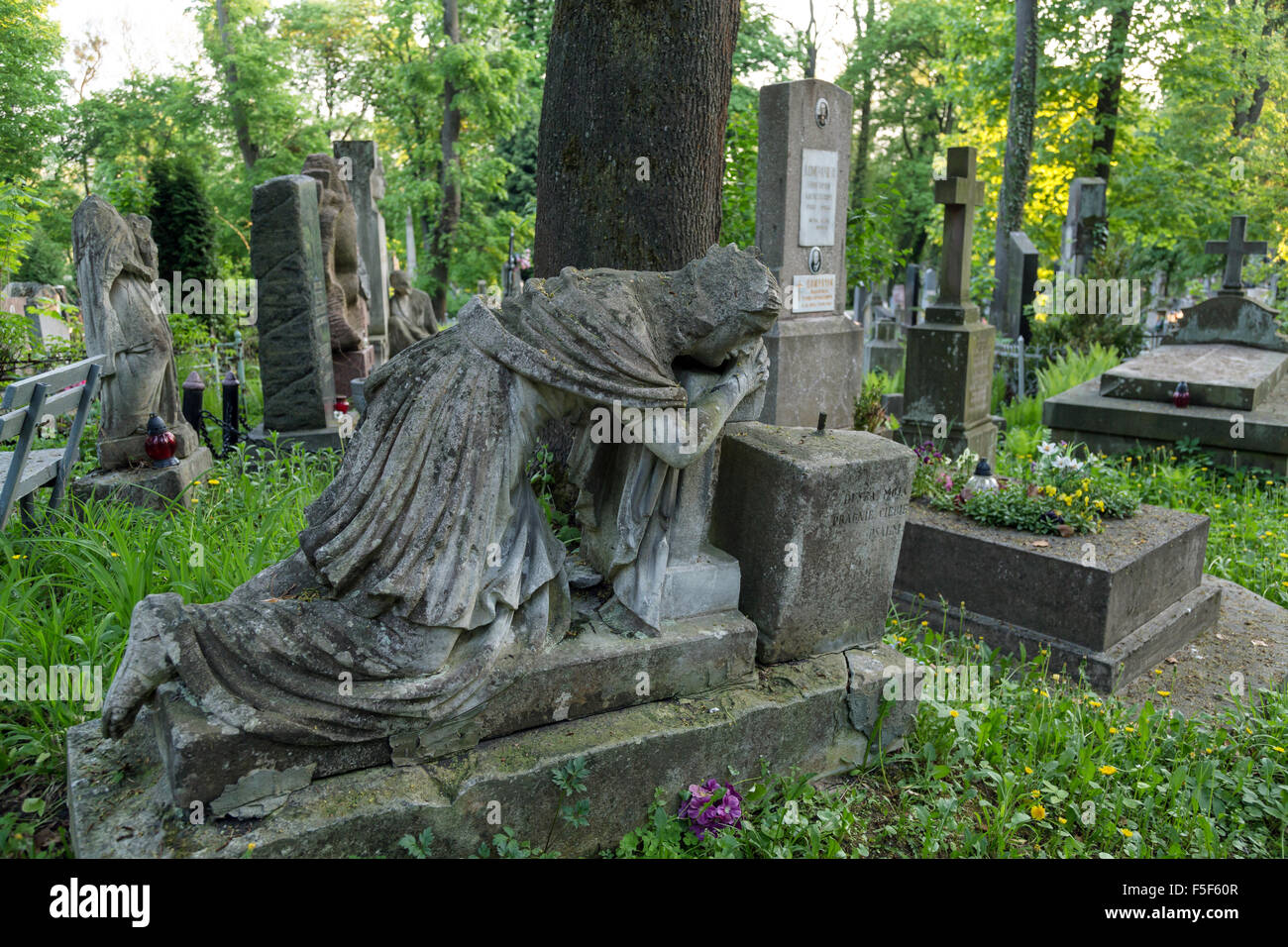 Lviv, Ukraine, Polish grave at the Lychakiv Cemetery Stock Photo - Alamy