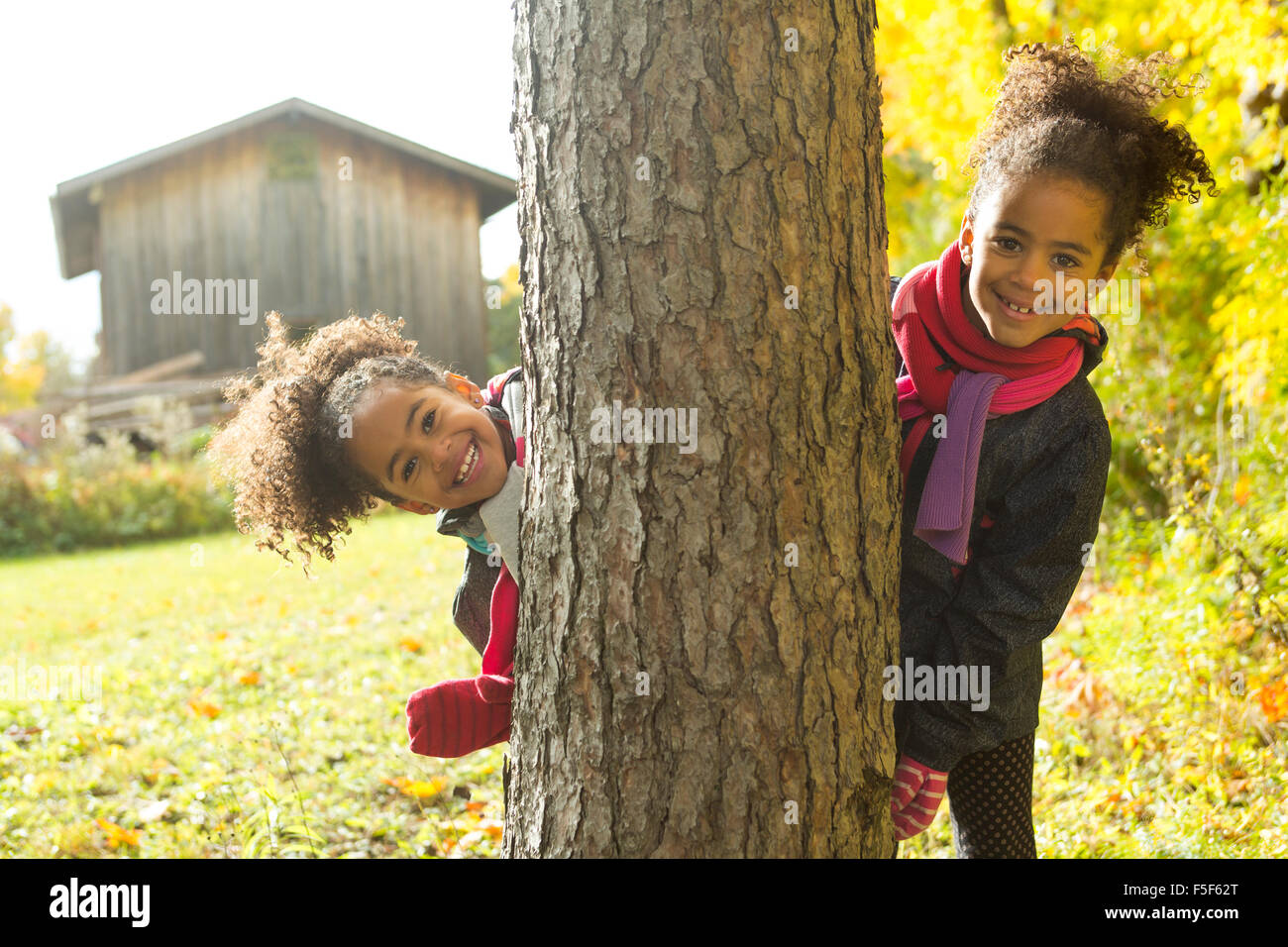 Child on autumn season portrait Stock Photo - Alamy