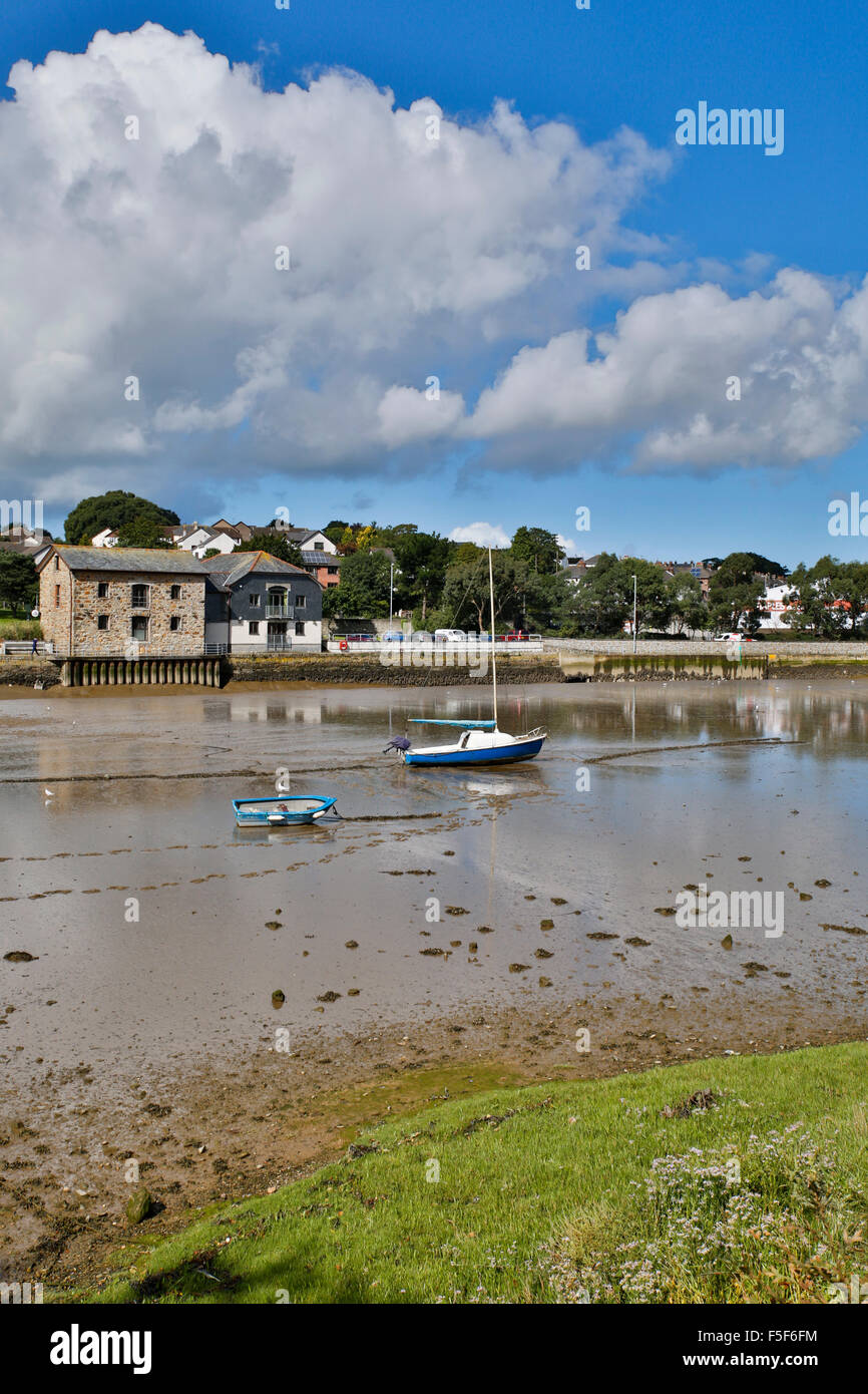 Truro; Boat at Boscawen Park on River Fal; Looking Towards Newham ...