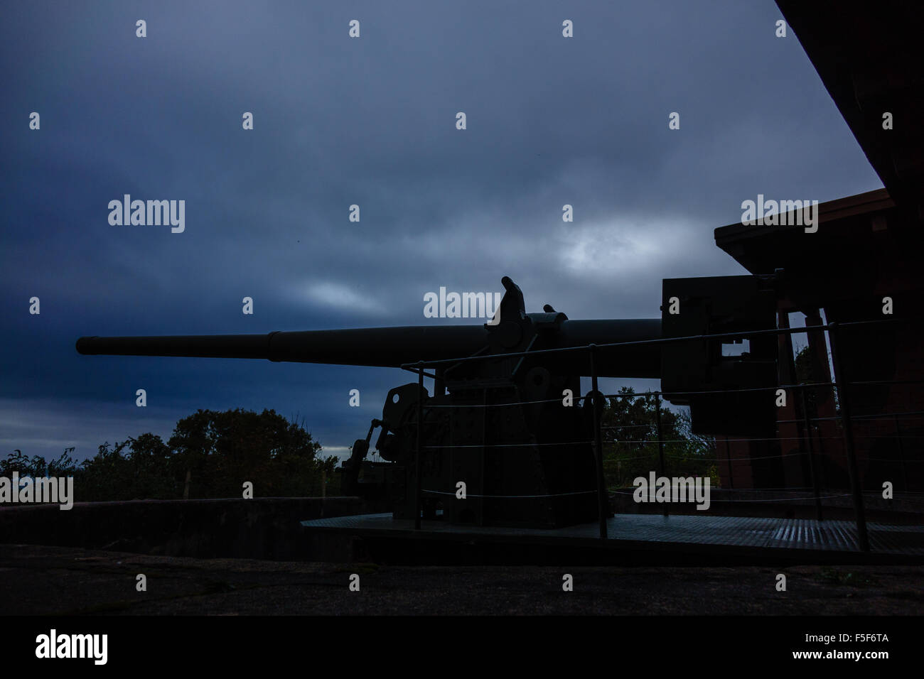 Half Moon Battery Stock Photo - Alamy