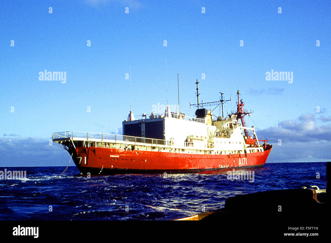 HMS Endurance British Antarctic Hydrographic Survey Ship, Mid-Atlantic ...