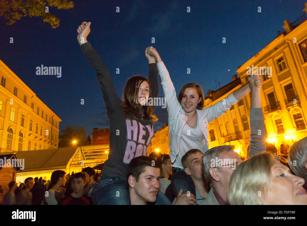Lviv, Ukraine, town festival at Stary Rynek Stock Photo - Alamy