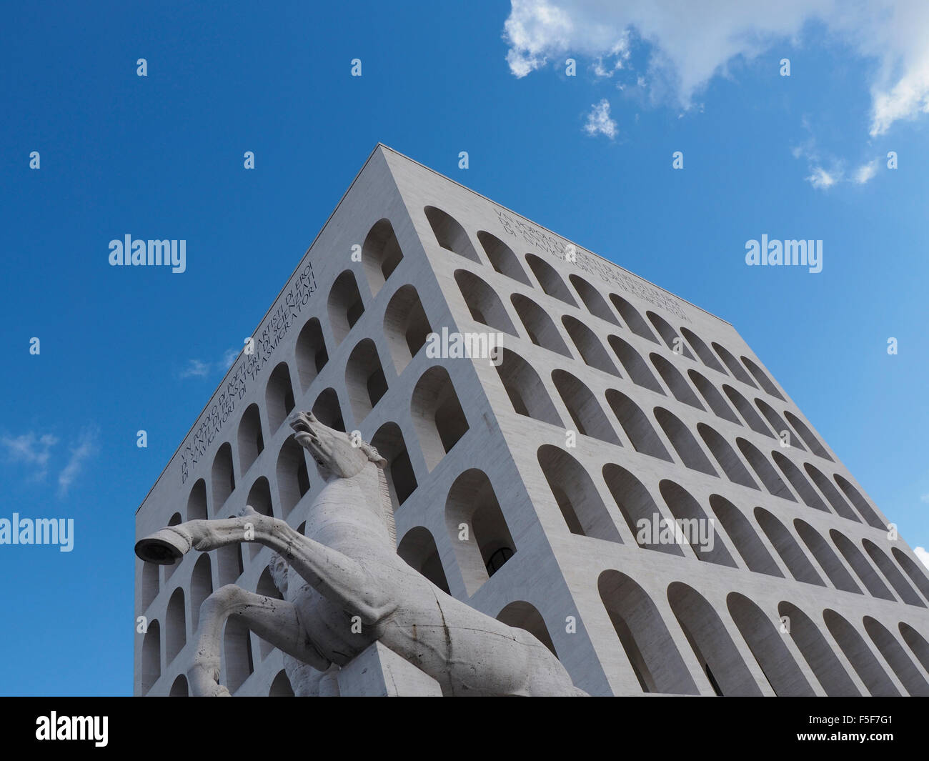 Palazzo della Civilta del Lavoro, also known as the square colosseum ...