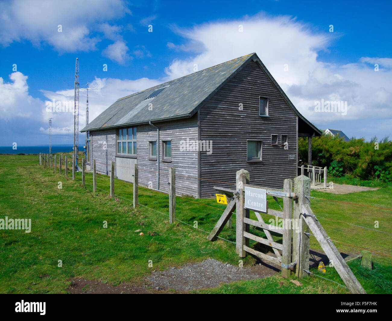 Marconi Centre, Poldhu, Nr Mullion, Lizard Peninsula, Cornwall, England ...