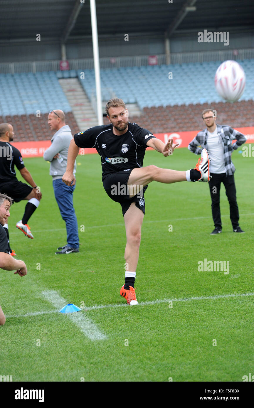 Photocall and training for Rugby Aid 2015 at The Twickenham Stoop ...