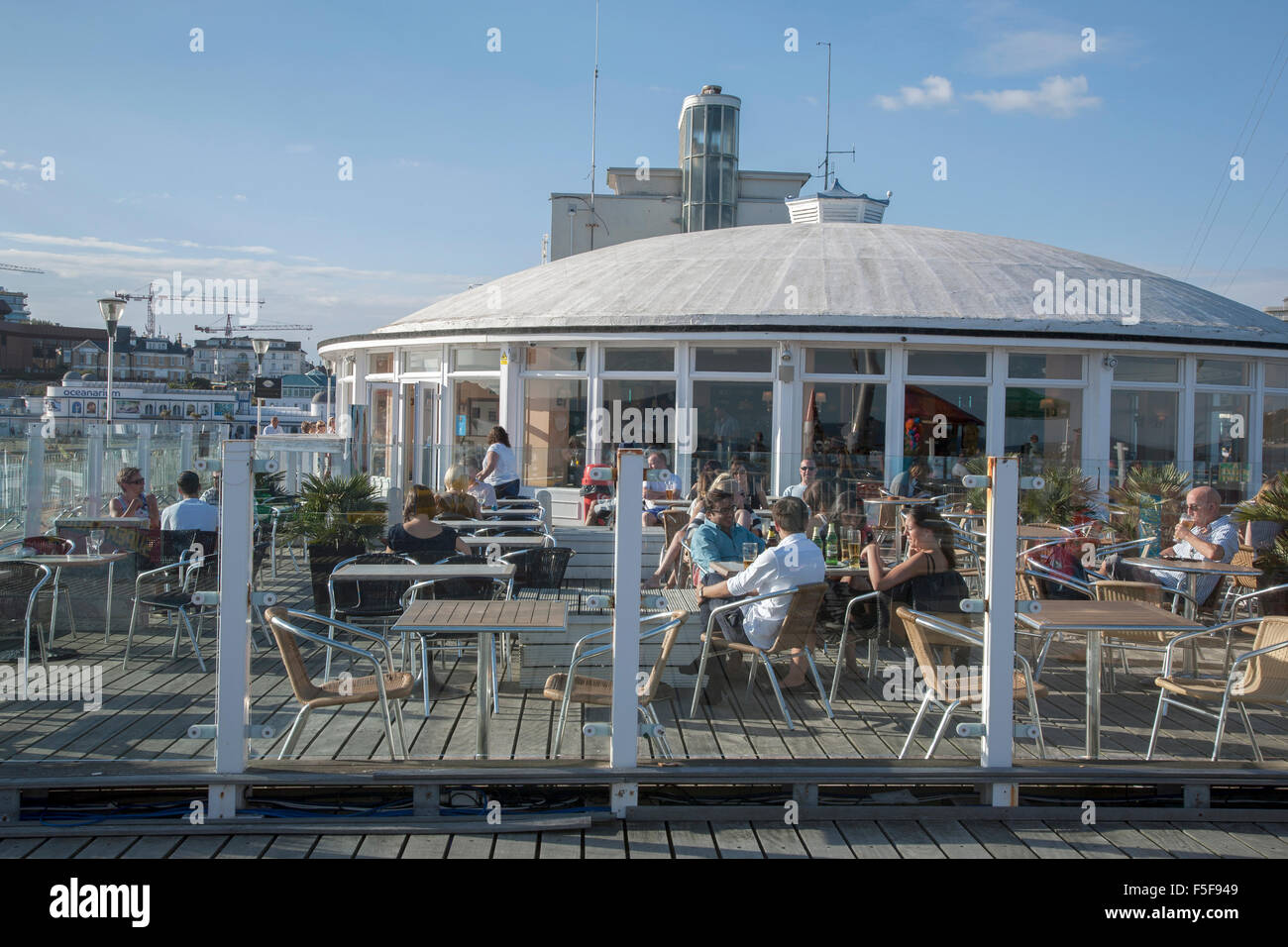 Bar and Cafe on Bournemouth Pier in England; UK Stock Photo - Alamy