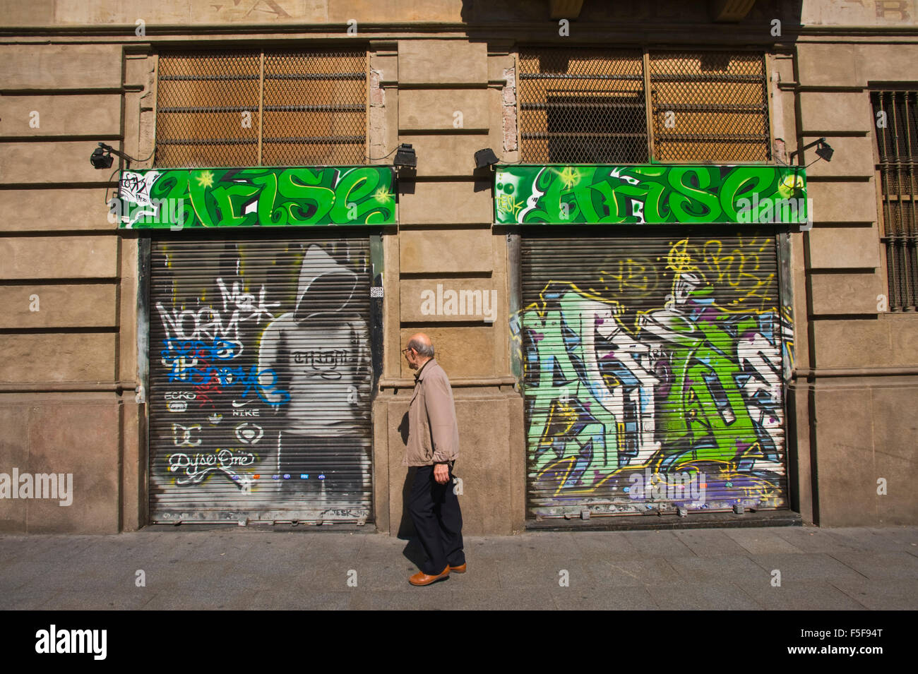 Grafitti on shutter of building hi-res stock photography and images - Alamy