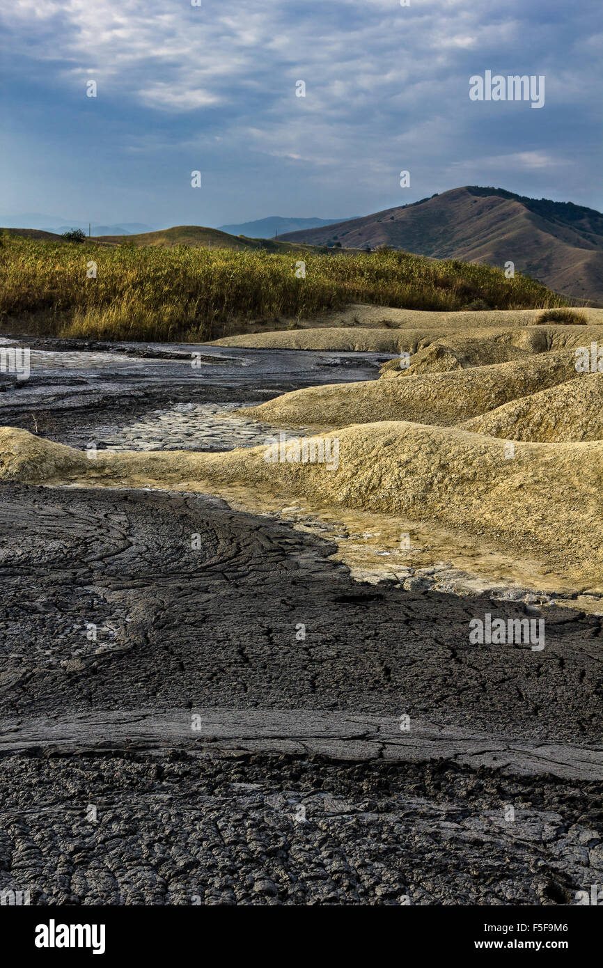 Mud volcanoes in Romania Stock Photo - Alamy