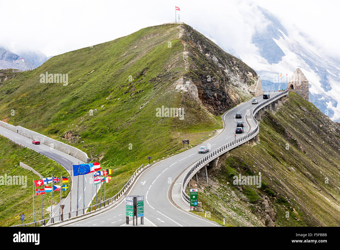 Alpine road, Eastern Alps Stock Photo - Alamy