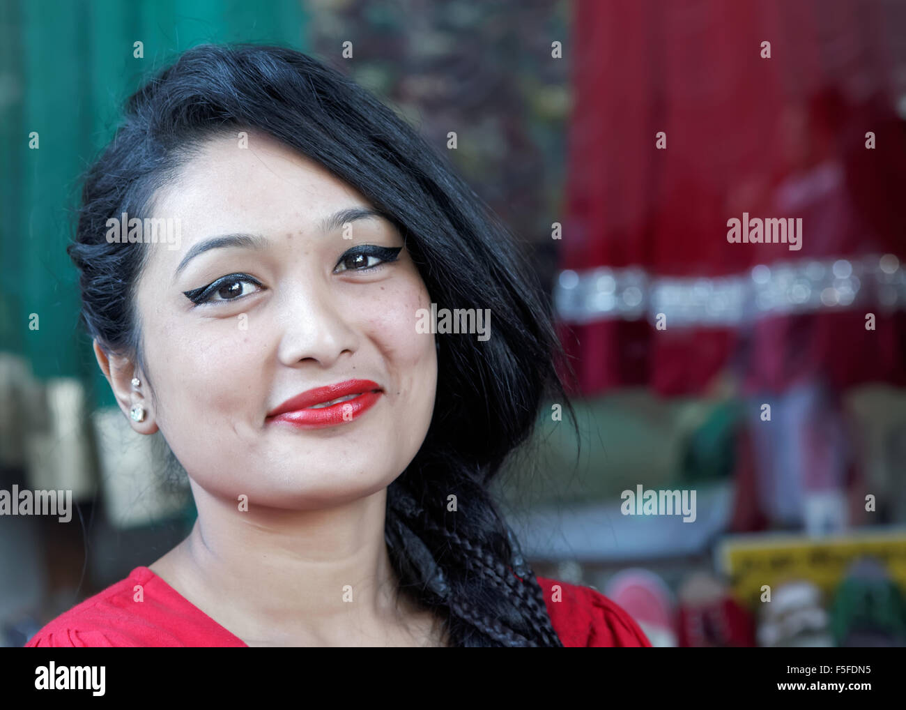 Nepal woman beauty hi-res stock photography and images - Alamy