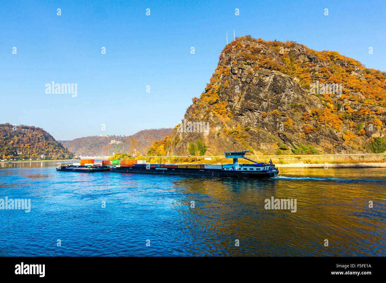 Loreley Rock, Upper Middle Rhine Valley, St. Goar, Germany Stock Photo ...