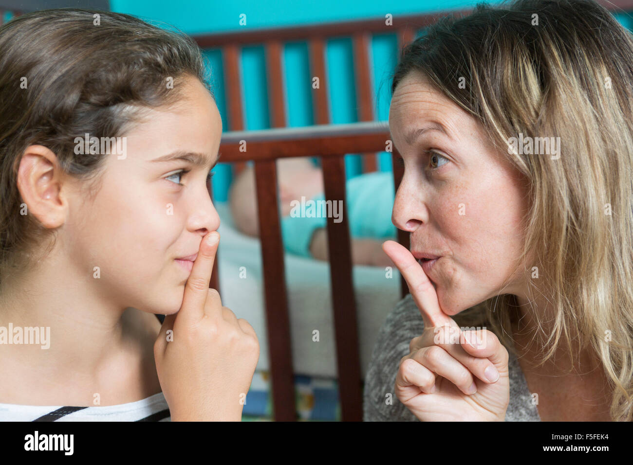 Silence baby sleep Stock Photo - Alamy