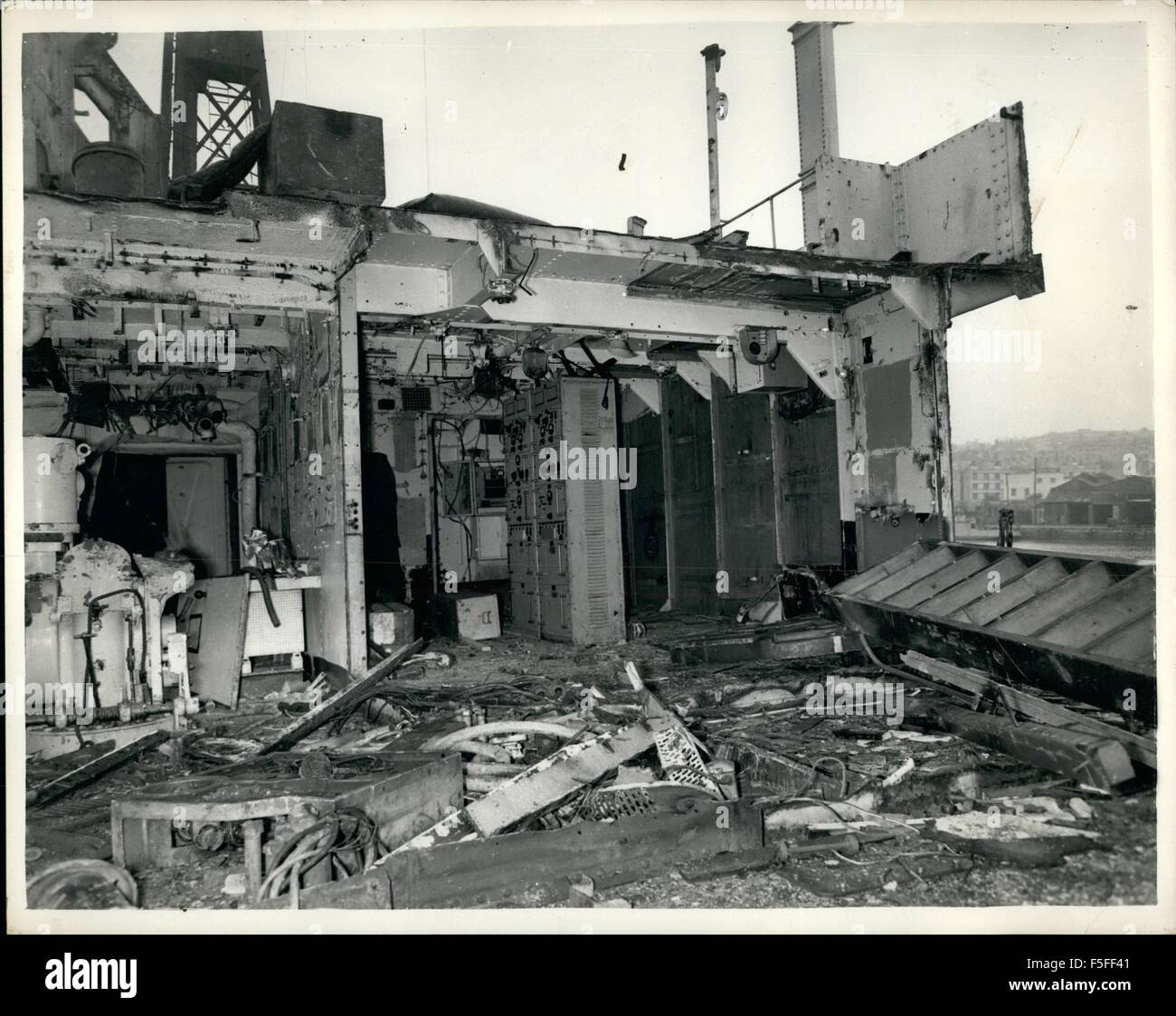 1957 - The End Of A Brave Little Ship. H.M.S. Amethyst In Breakers ...