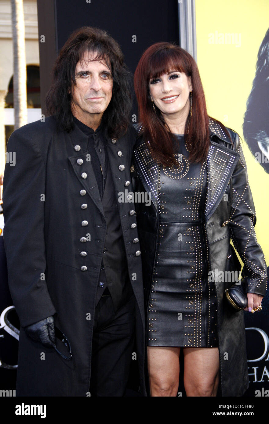 Alice Cooper and Sheryl Goddard at the Los Angeles premiere of "Dark ...