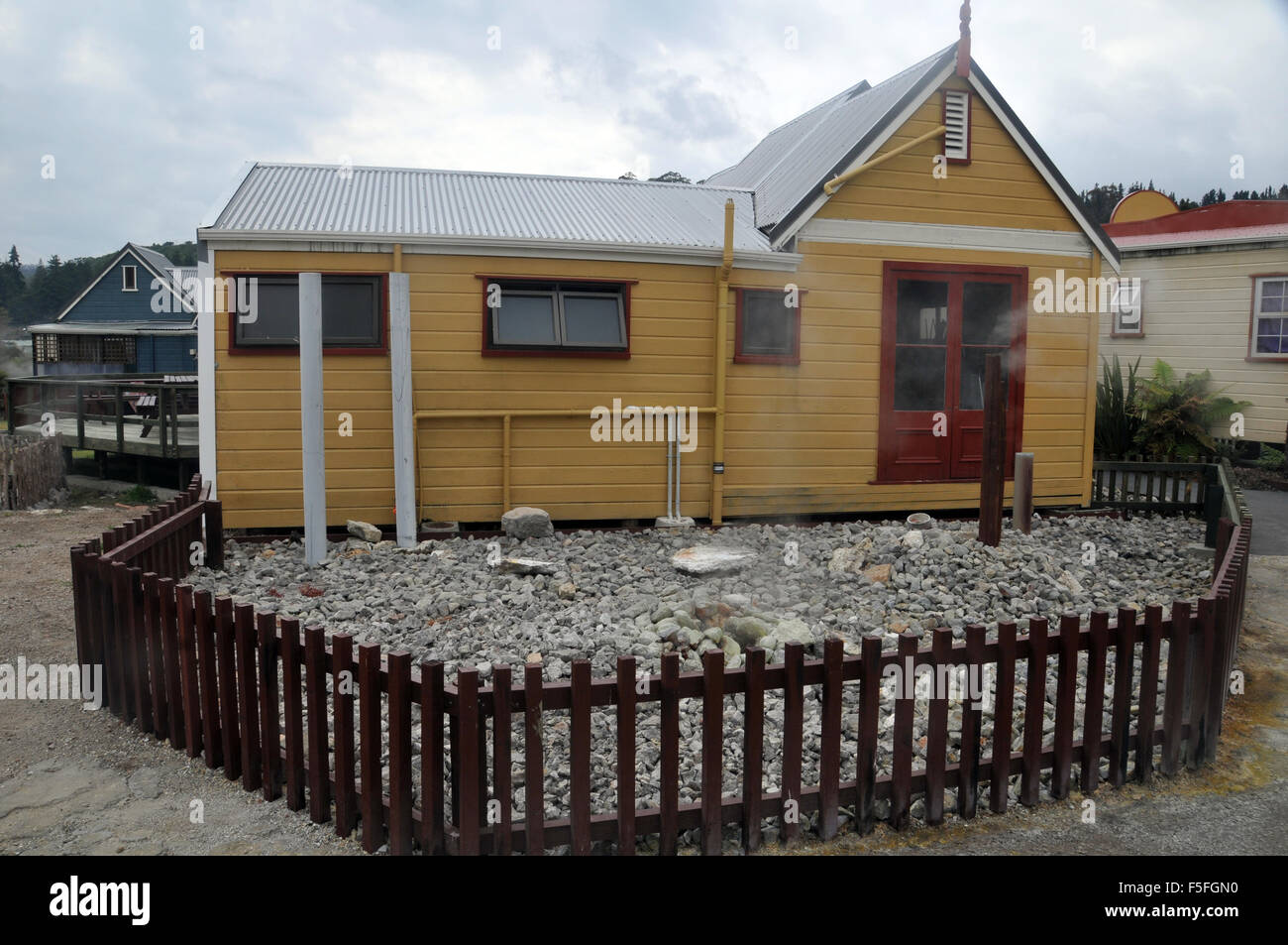 Whakarewarewa Maori Village, Rotorua, North island, New Zealand Stock ...