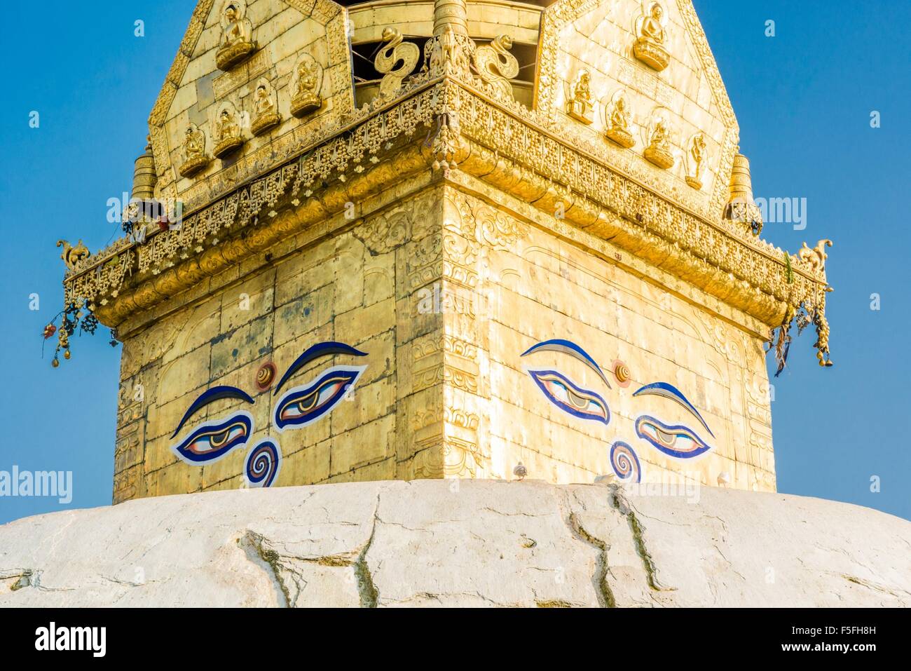 Lord Buddha's eyes Stock Photo - Alamy