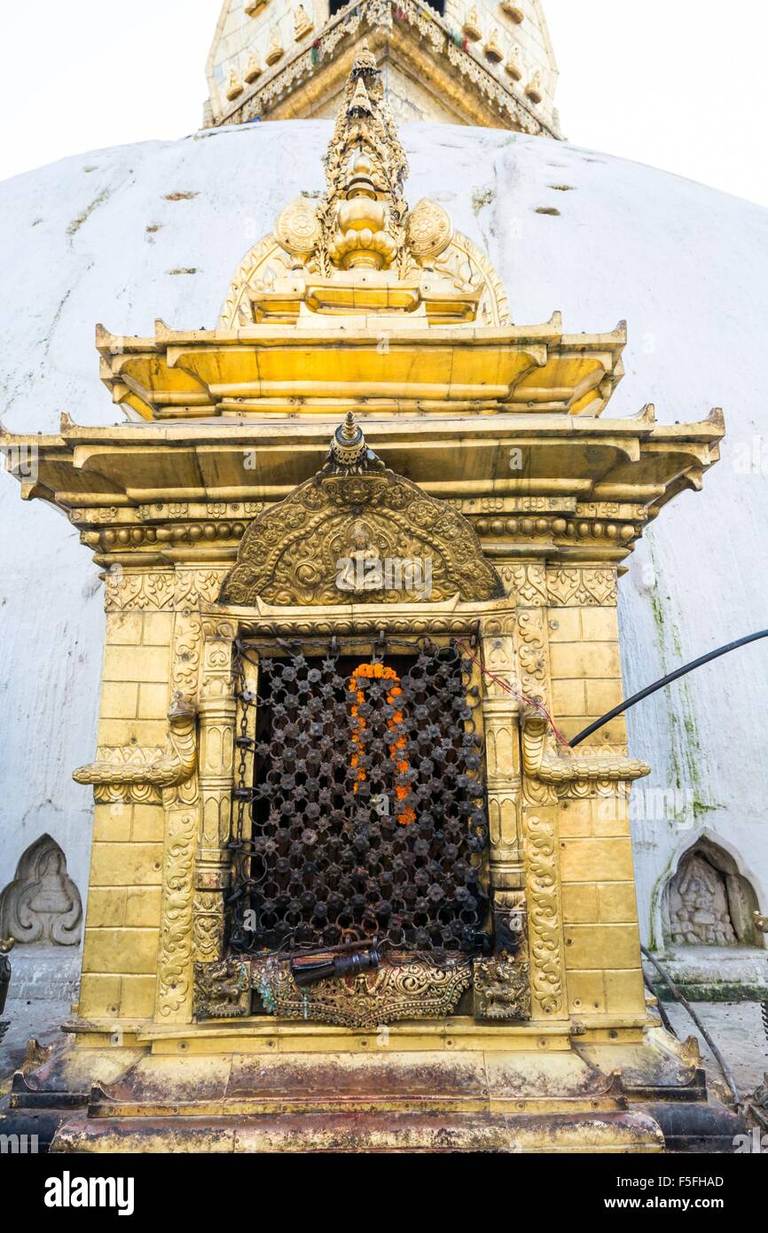 Religious shrine at stupa Stock Photo - Alamy