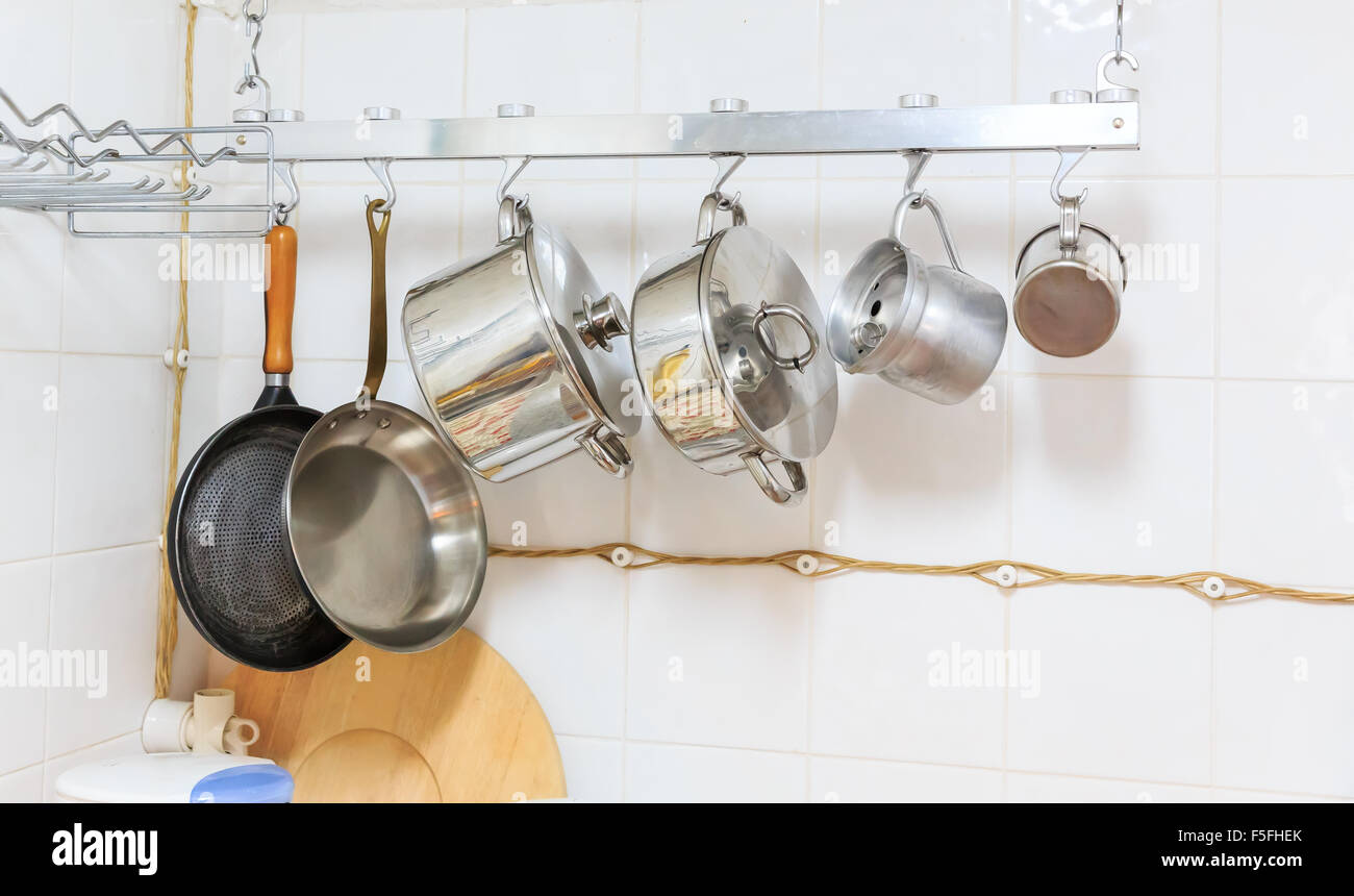 Kitchen cook pans hi-res stock photography and images - Alamy