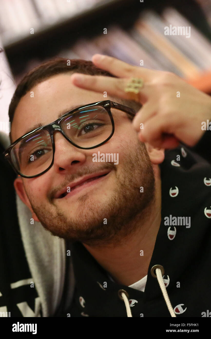 Turin, Italy. 03rd Nov, 2015. Italian rapper Rocco Hunt, stage name of ...