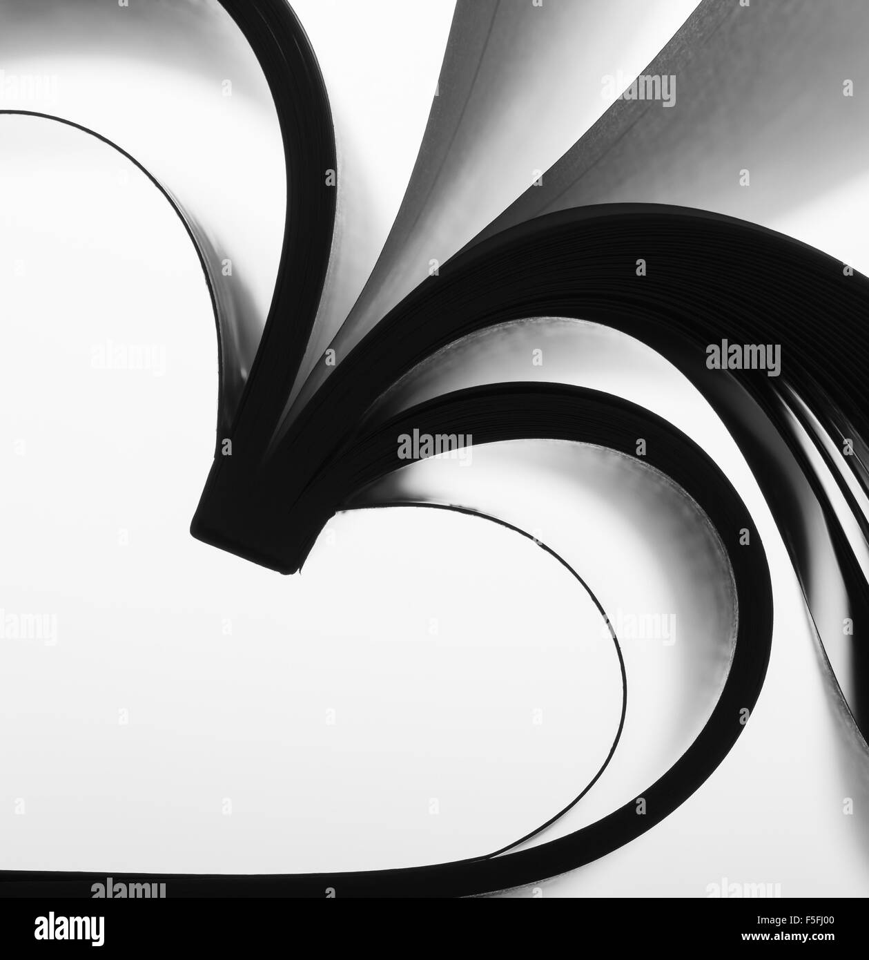 Abstract curved line pattern Black and White Stock Photos & Images - Alamy