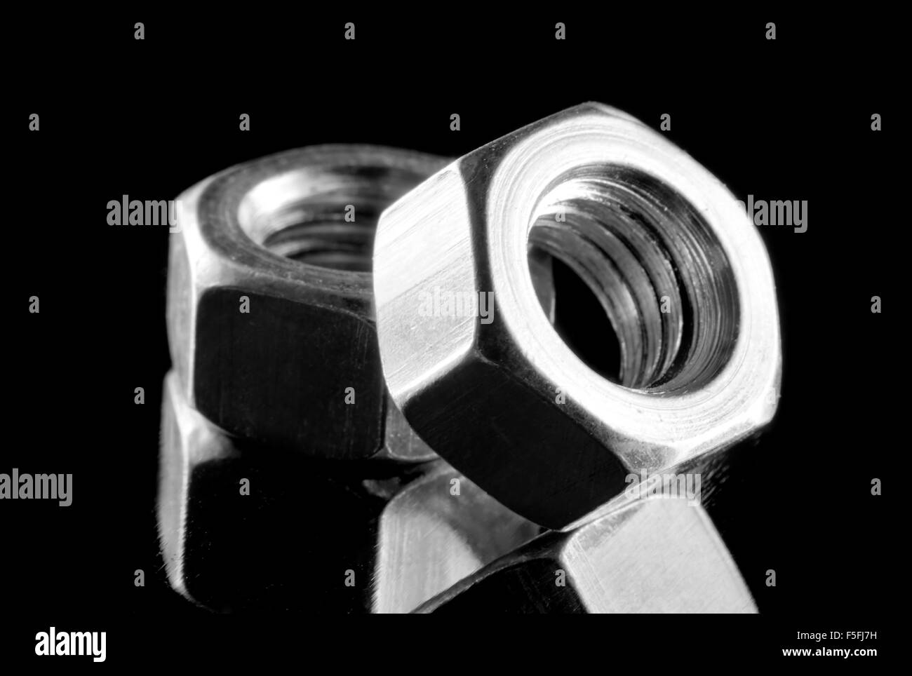 Connection of two threads Black and White Stock Photos & Images - Alamy