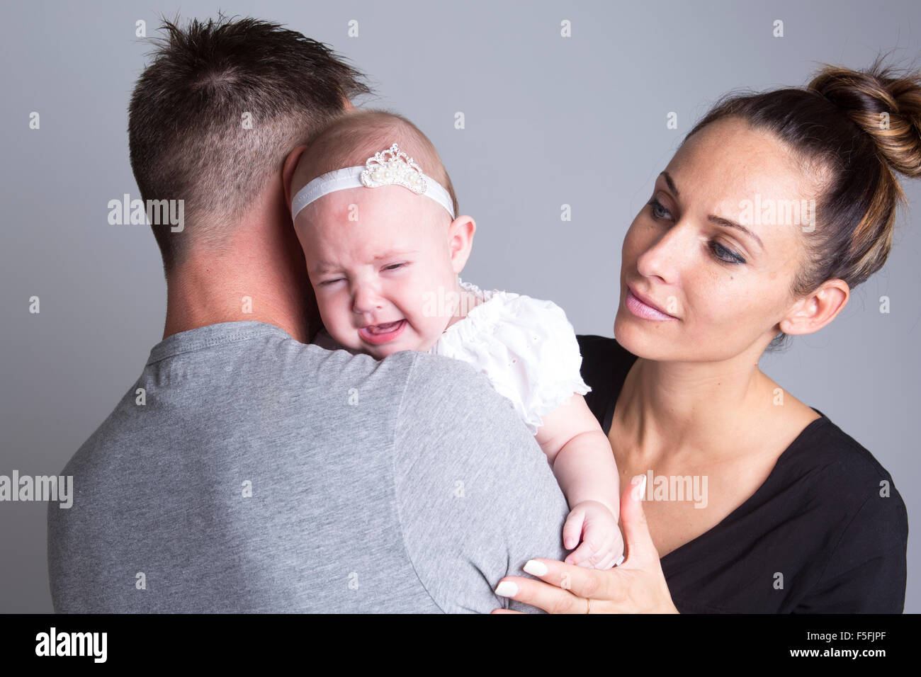 Baby crying face background hi-res stock photography and images - Alamy