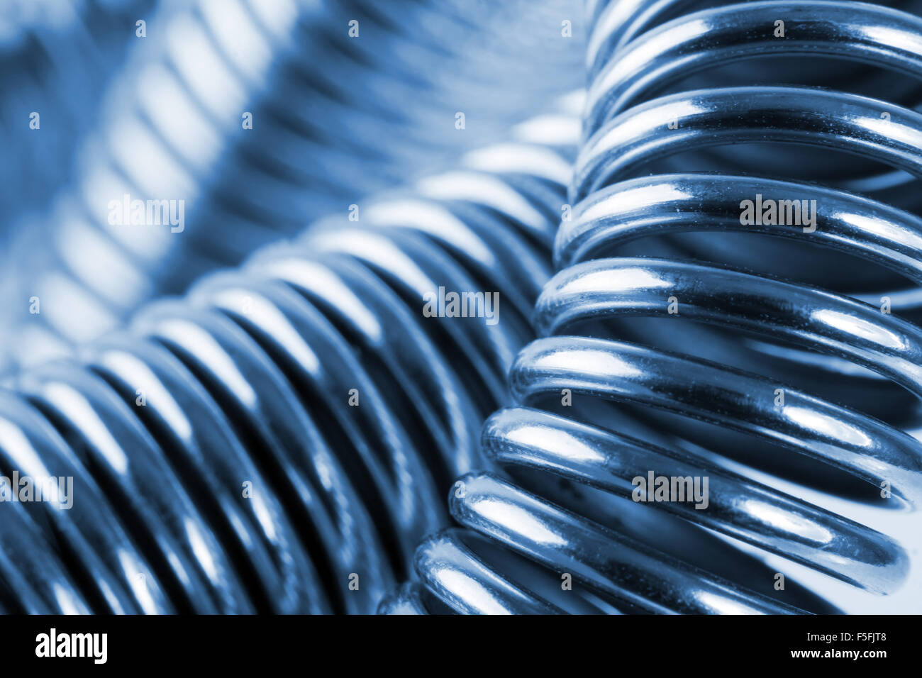 Spring coil blue hi-res stock photography and images - Alamy