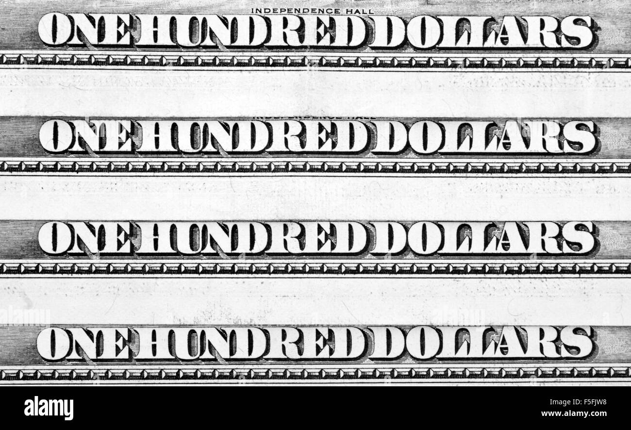 One dollar banknotes money Black and White Stock Photos & Images - Alamy