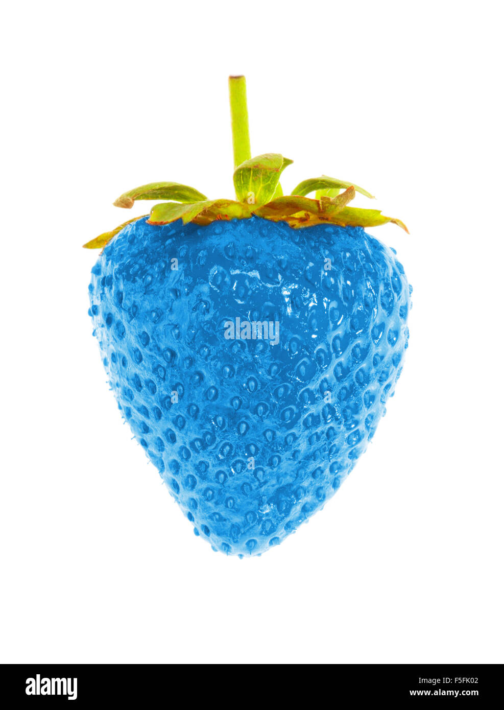 Blue ripe strawberry Stock Photo - Alamy