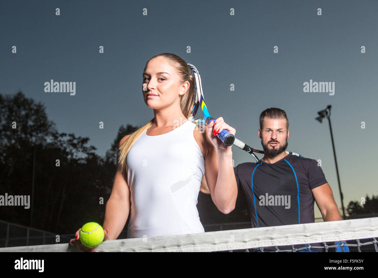 Portrait two woman tennis hi-res stock photography and images - Alamy