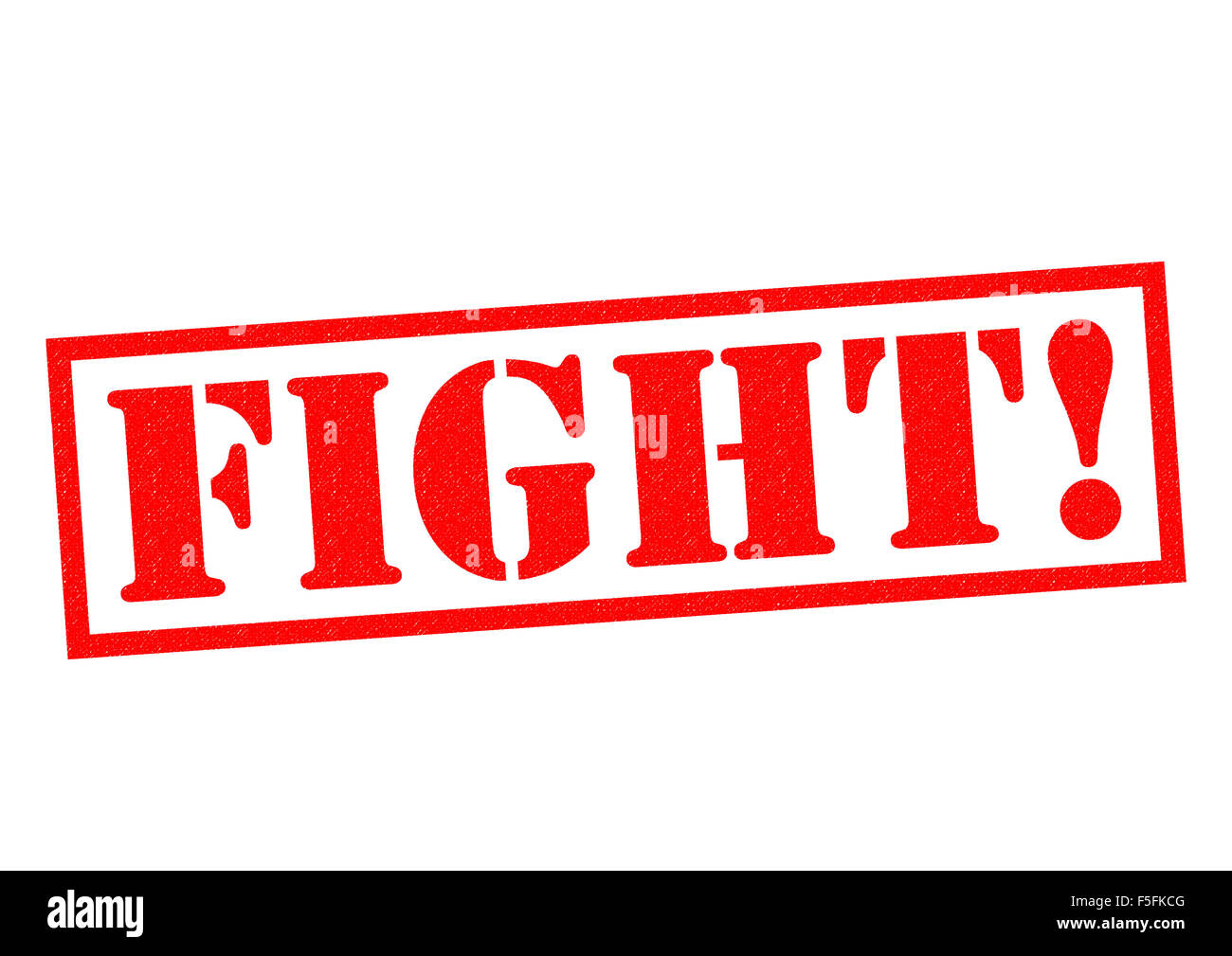 FIGHT! red Rubber Stamp over a white background Stock Photo - Alamy