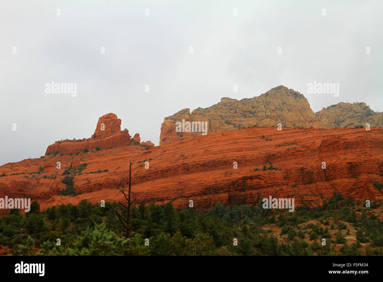 Beautiful natural red sandstone formations in Coconino National Forest ...