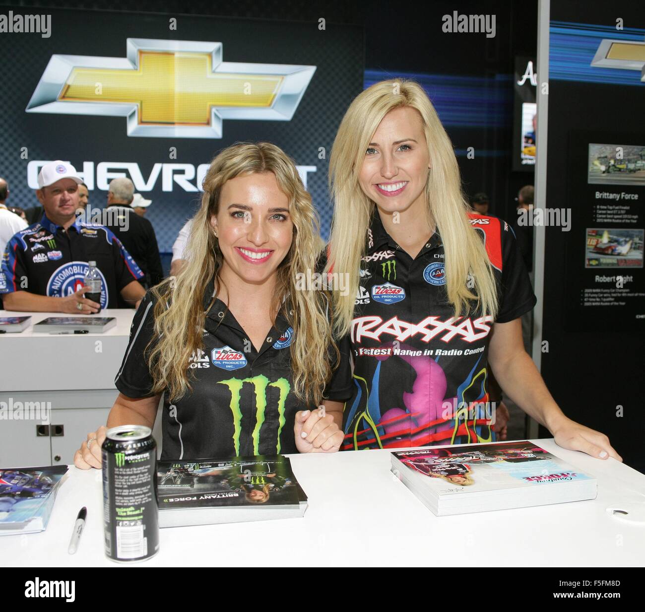 Las Vegas, NV, USA. 3rd Nov, 2015. Brittany Force, Courtney Force in ...