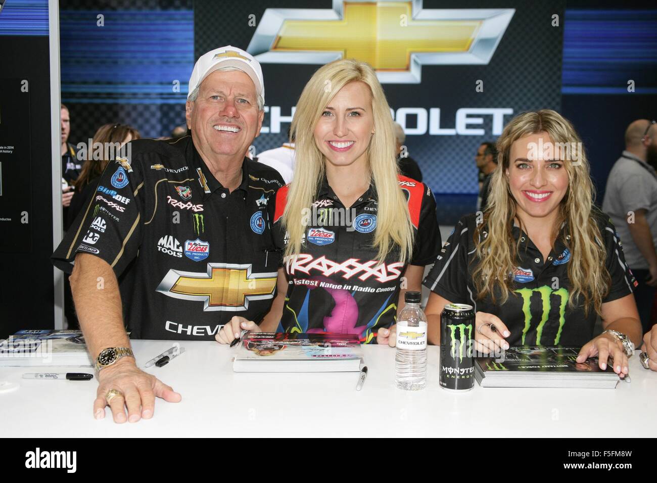 Las Vegas, NV, USA. 3rd Nov, 2015. John Force, Brittany Force, Courtney ...