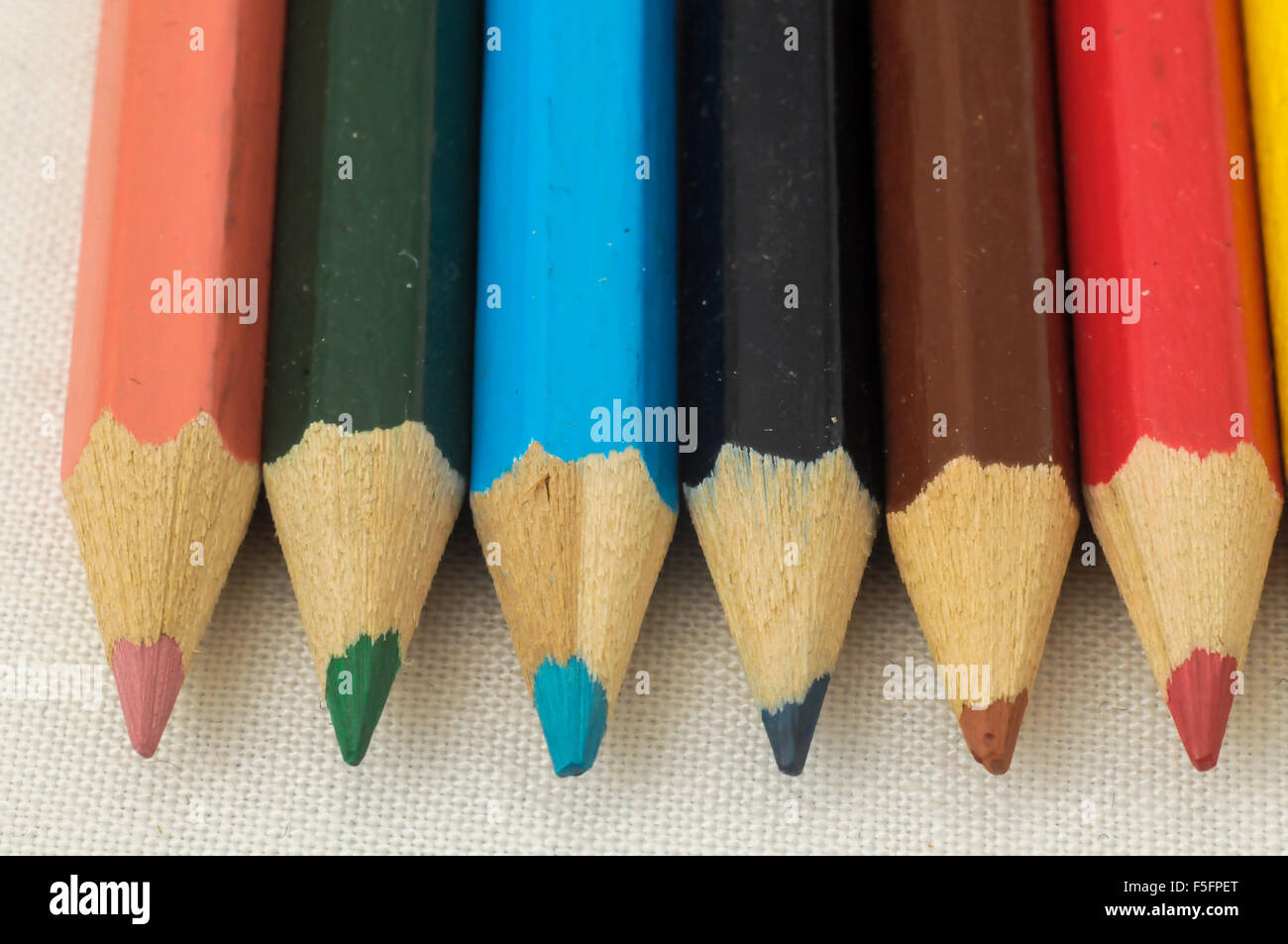 New Colored Pencils Textured Stock Photo - Alamy