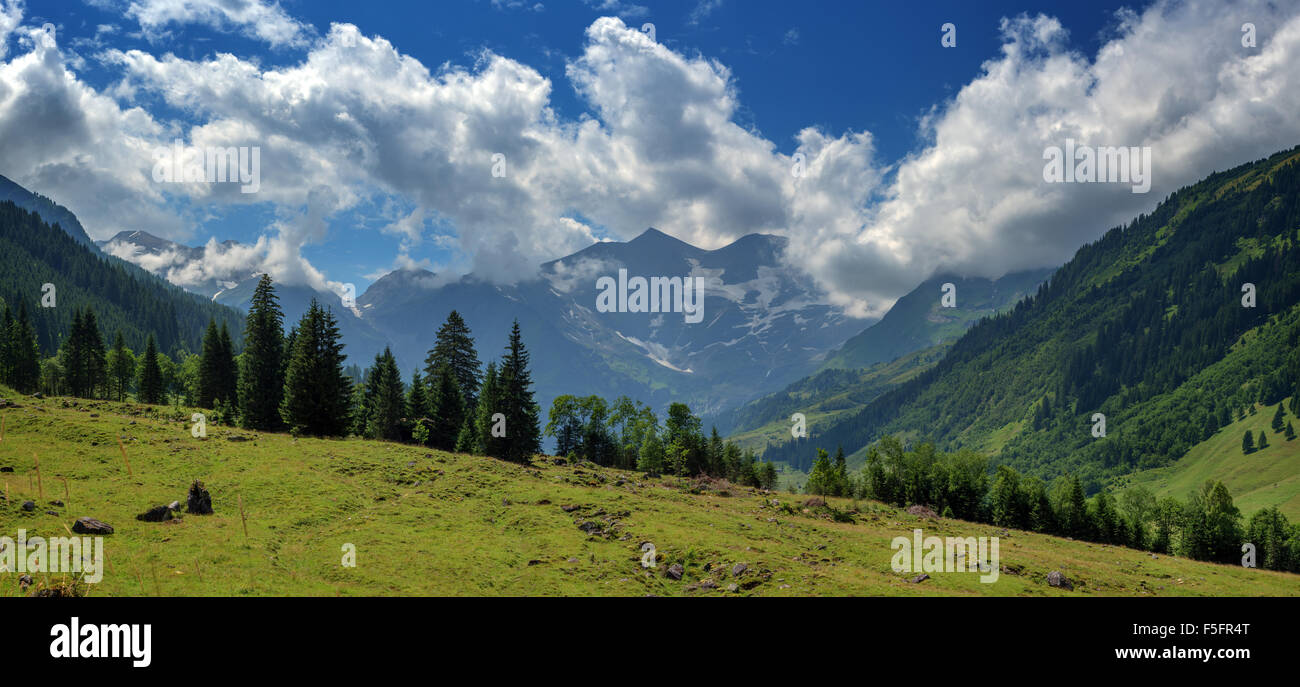 Beautiful view from top of mountain pass. Alps, Europe Stock Photo - Alamy