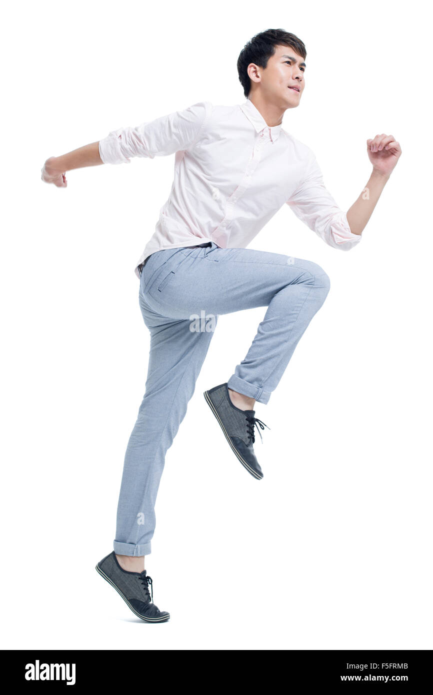 Running adult moving on Cut Out Stock Images & Pictures - Alamy