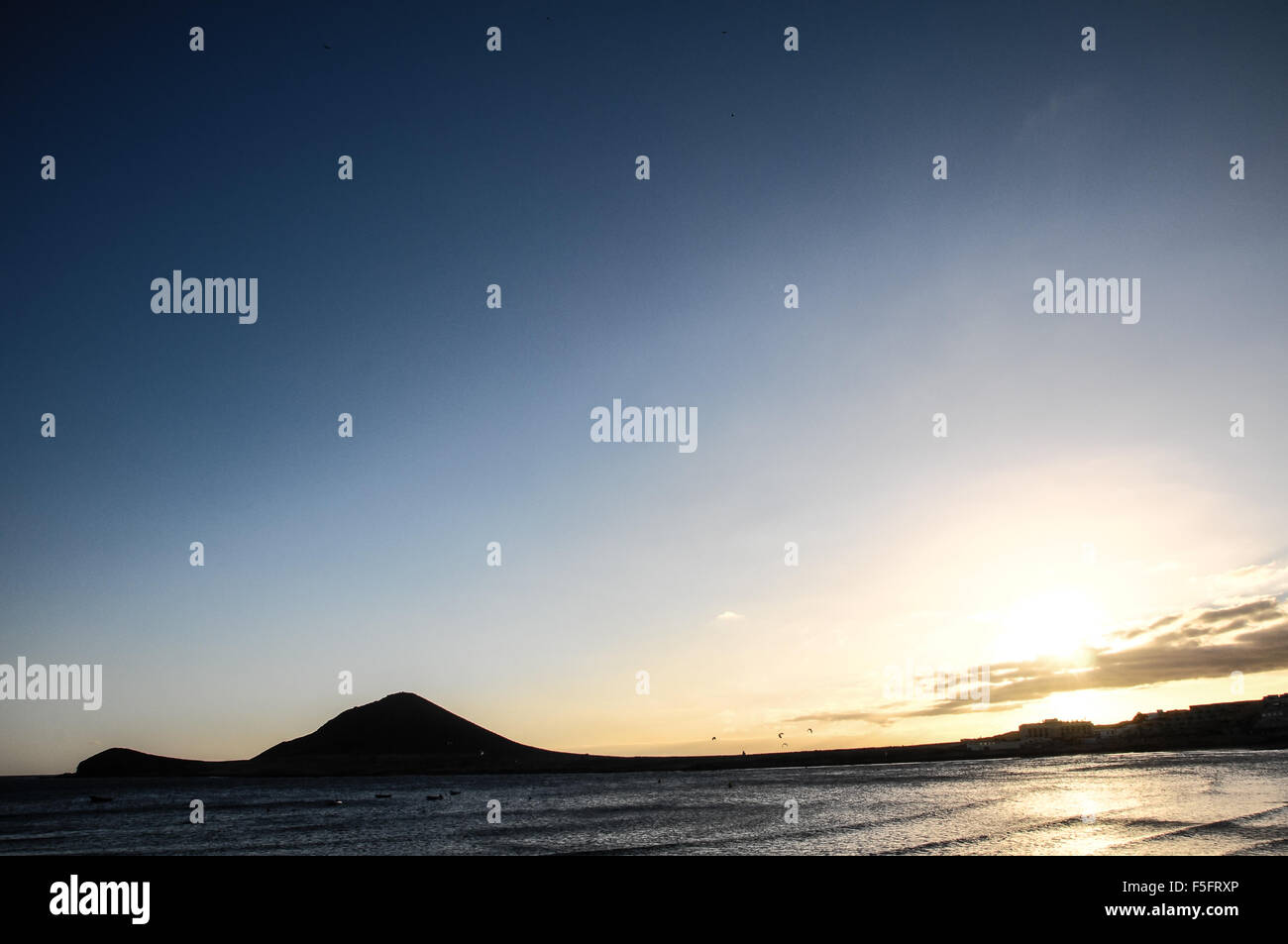 Sunset on the Atlantic Ocean Stock Photo - Alamy