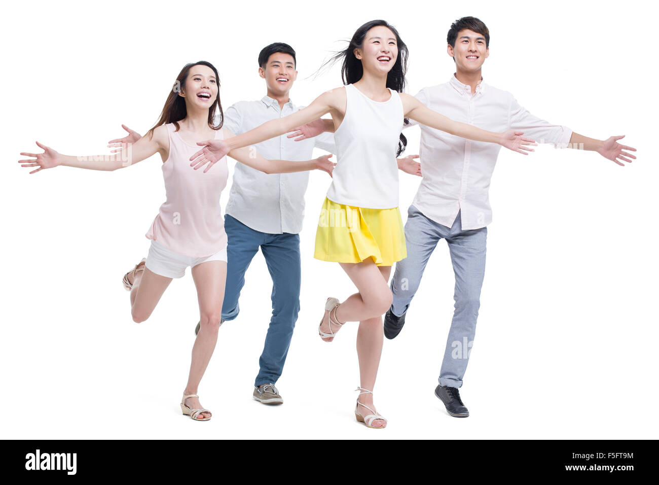 Happy young adults Stock Photo - Alamy