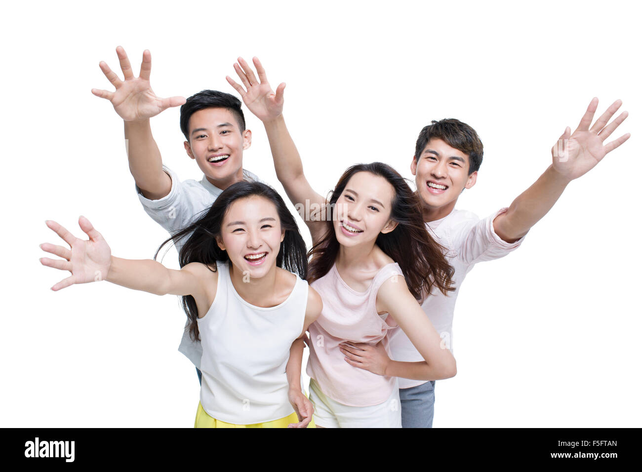 Happy young adults Stock Photo - Alamy