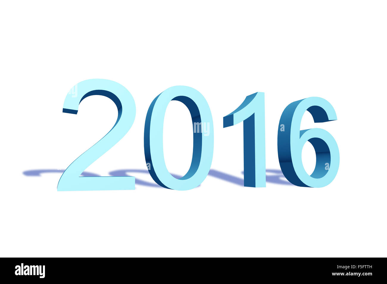 Big year date with shadow isolated on white Stock Photo - Alamy