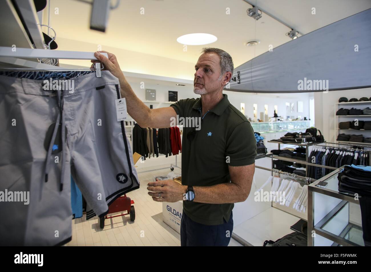 Los Angeles, California, USA. 21st Oct, 2015. Tim Garrett, president of ...